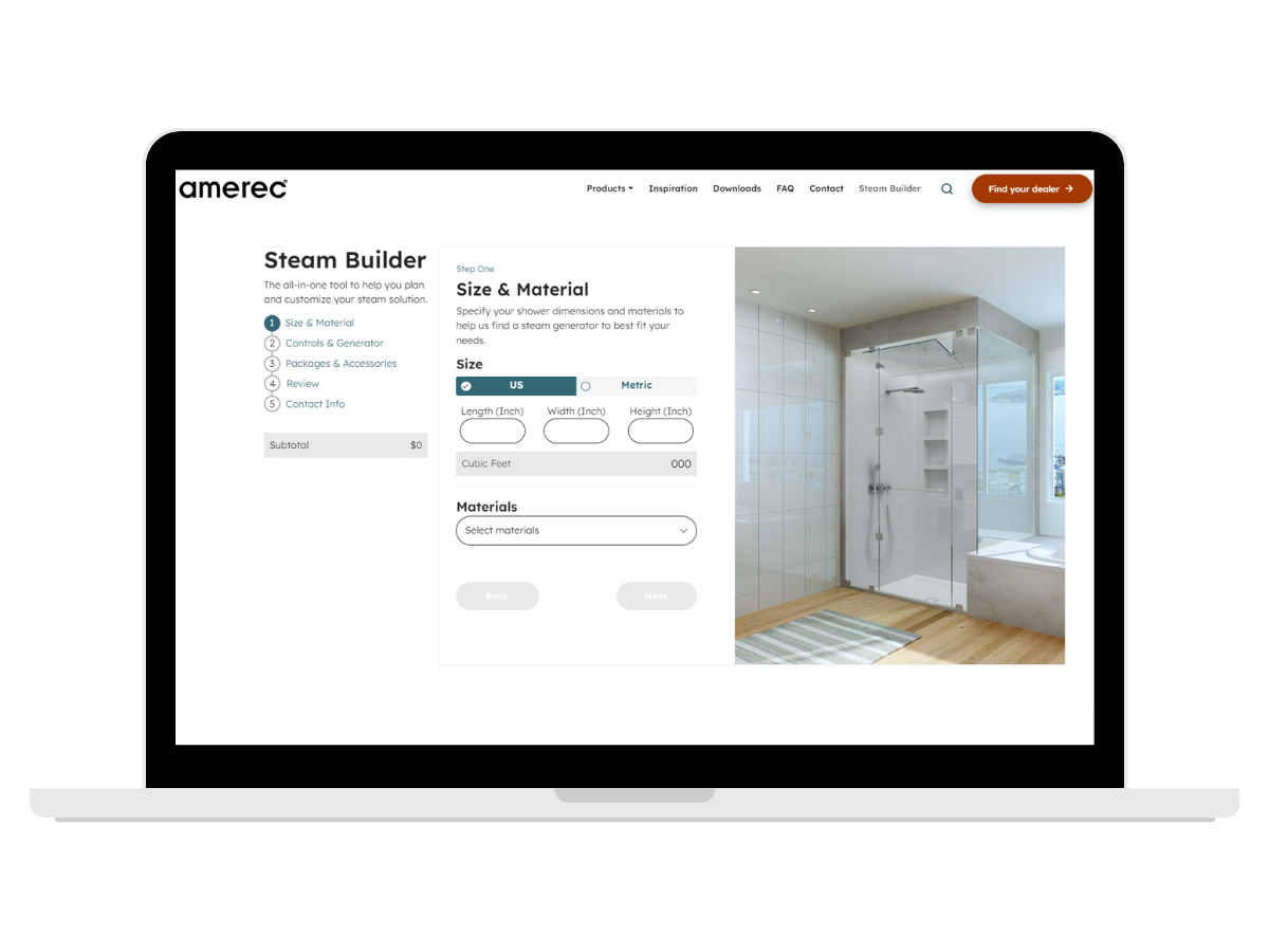 Amerec Steam Shower Generators for Home Spa